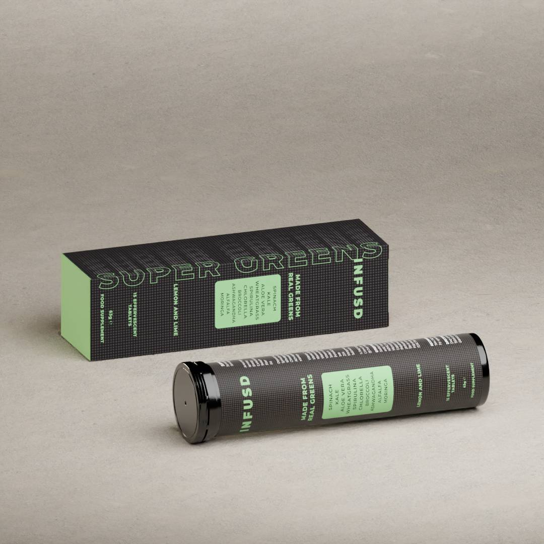 Super Greens Effervescent Tablet in Lemon and Lime Flavor | Infusd